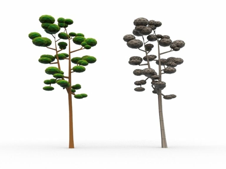 10 Low Poly Cartoon Tree – MasterBundles