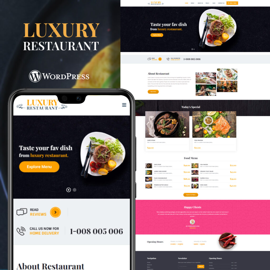 Luxury - Restaurant & Cafe Theme – MasterBundles