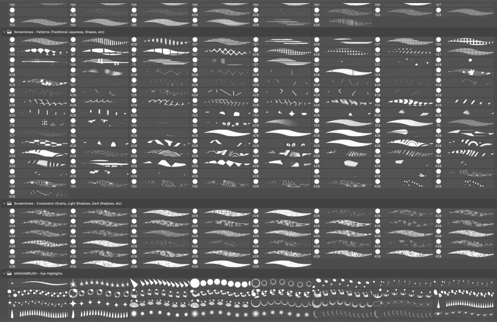 Manga Comic Brush Megapack 1500+ – MasterBundles