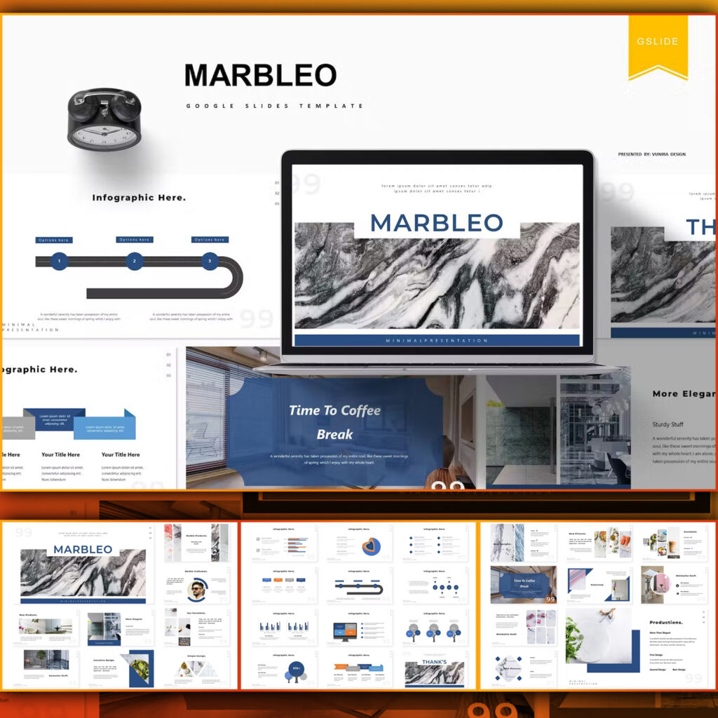 Marbleo Google Slides Template – MasterBundles