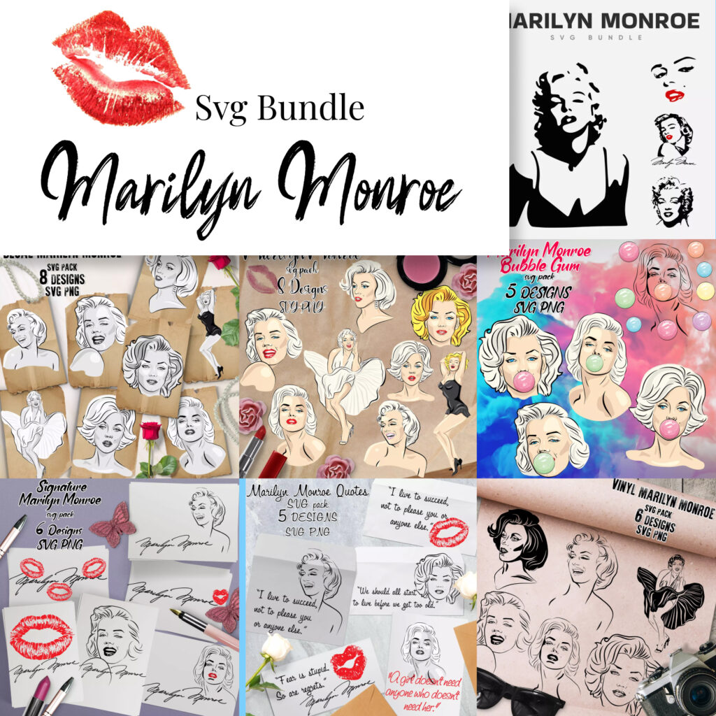 Marilyn Monroe SVG Bundle – MasterBundles