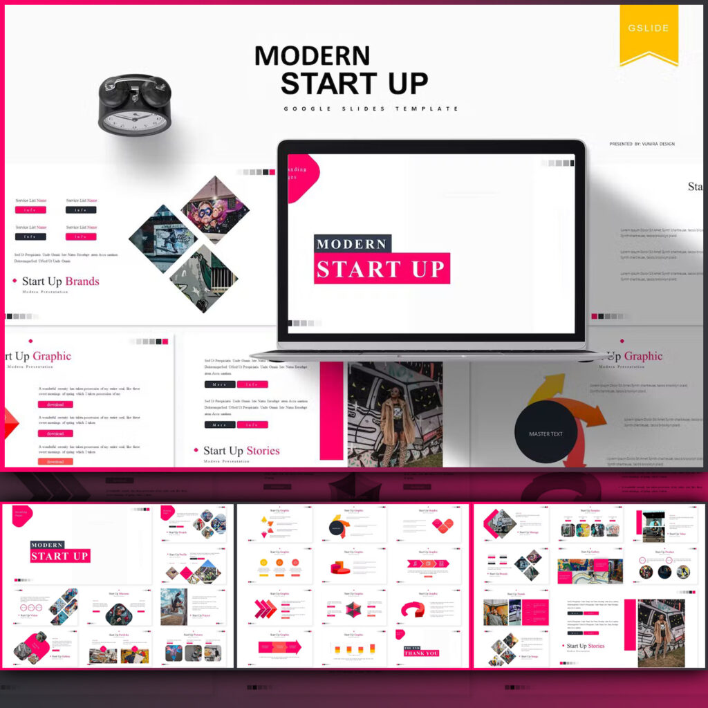 Start The Adventure Google Slides Template | MasterBundles