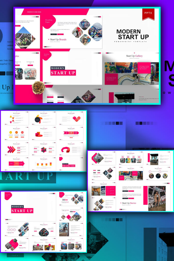 Modern Start Up Powerpoint Template – MasterBundles