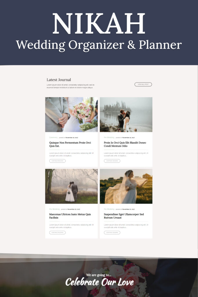 Nikah | Wedding Organizer & Planner – MasterBundles