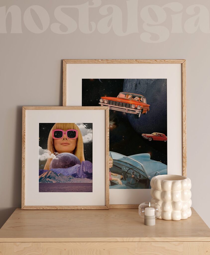 NOSTALGIA Space Collage Creator 370+ – MasterBundles