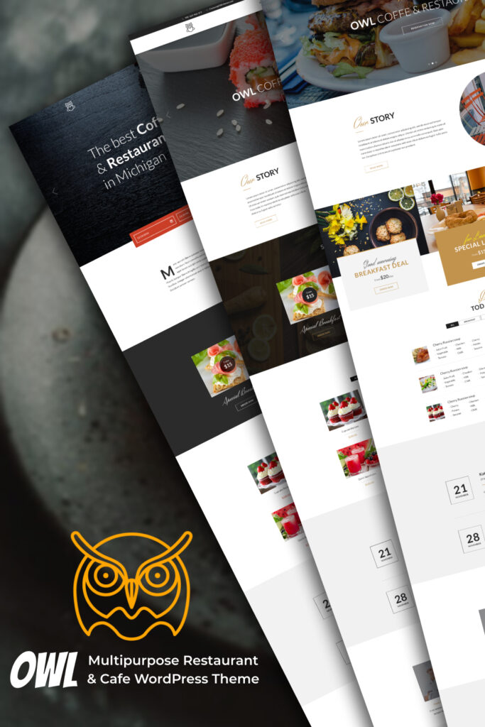 OWL - Multipurpose Restaurant & Cafe WordPress Theme – MasterBundles