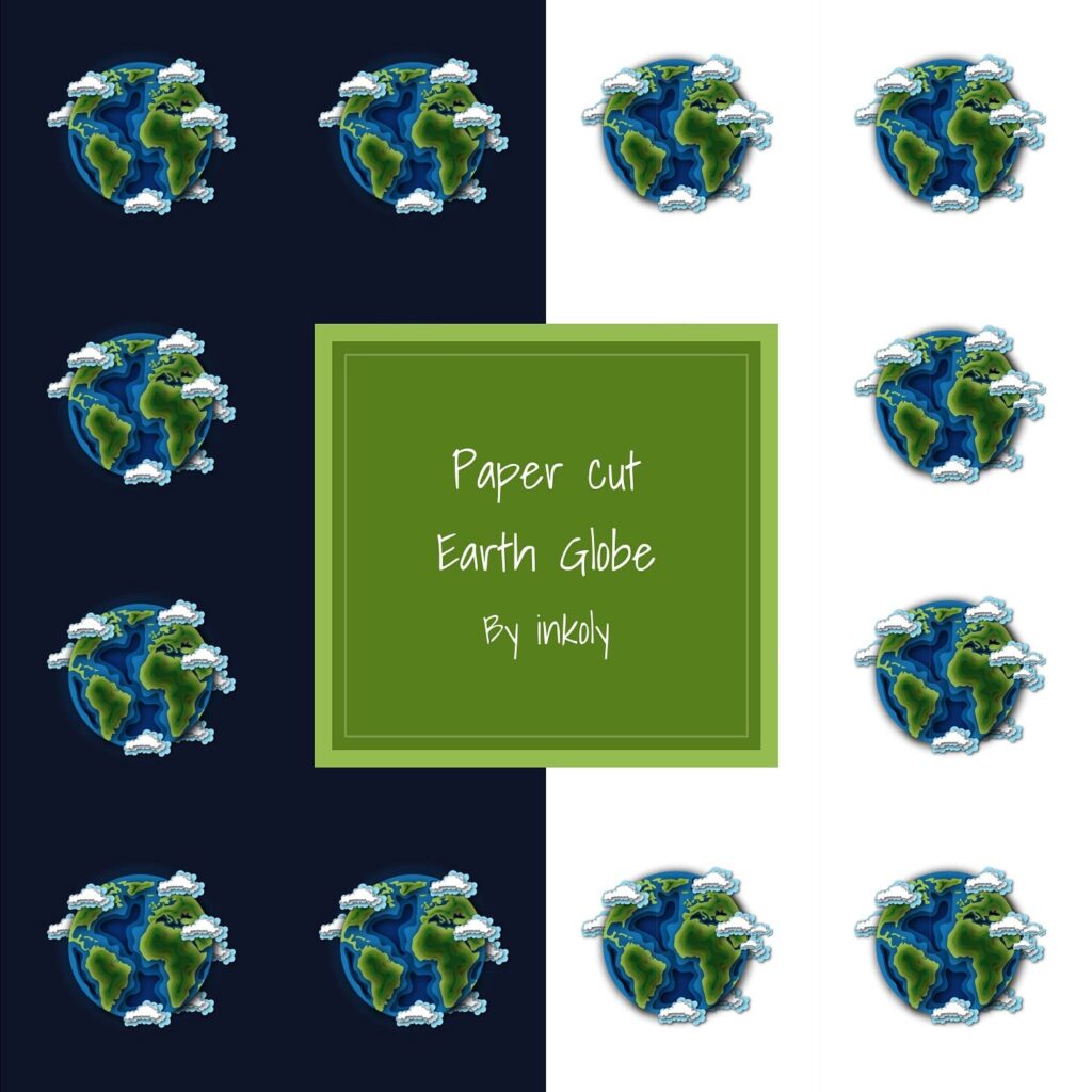 Paper Cut Earth Globe – MasterBundles