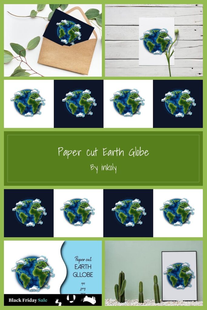 Paper Cut Earth Globe – MasterBundles