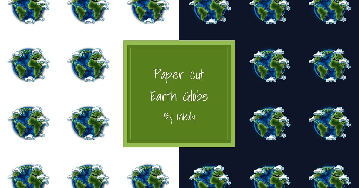 Paper Cut Earth Globe – MasterBundles