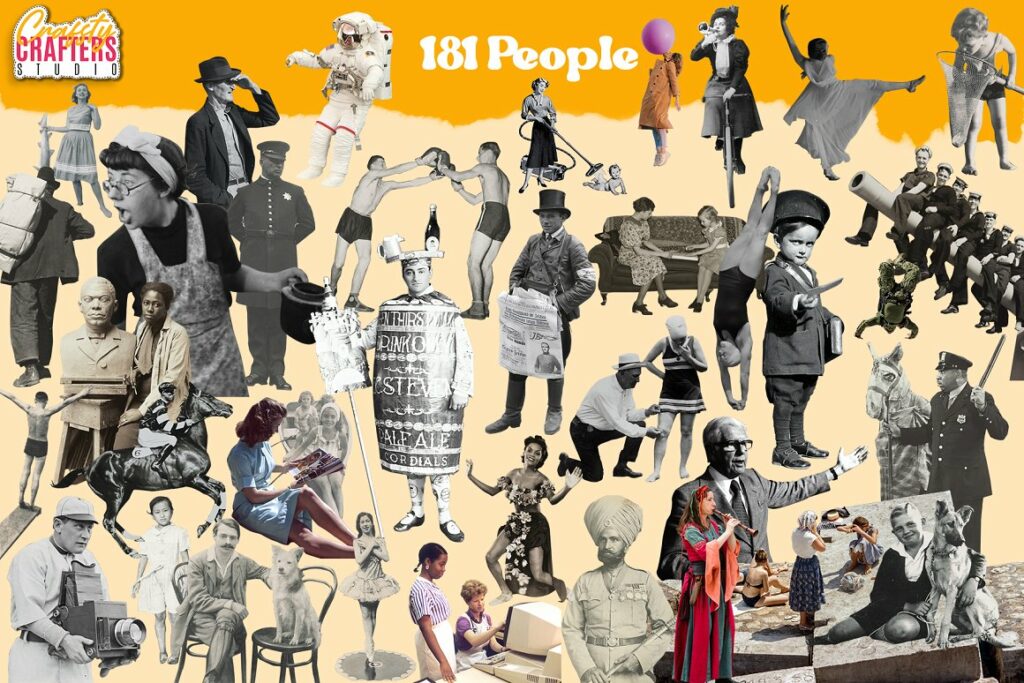 Vintage Collage Kit 2837+ Elements – MasterBundles