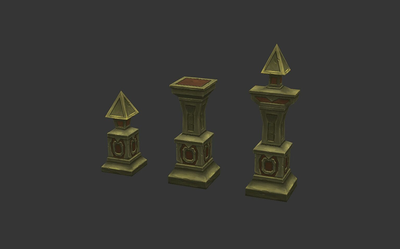 Low Poly Pillar Set – MasterBundles