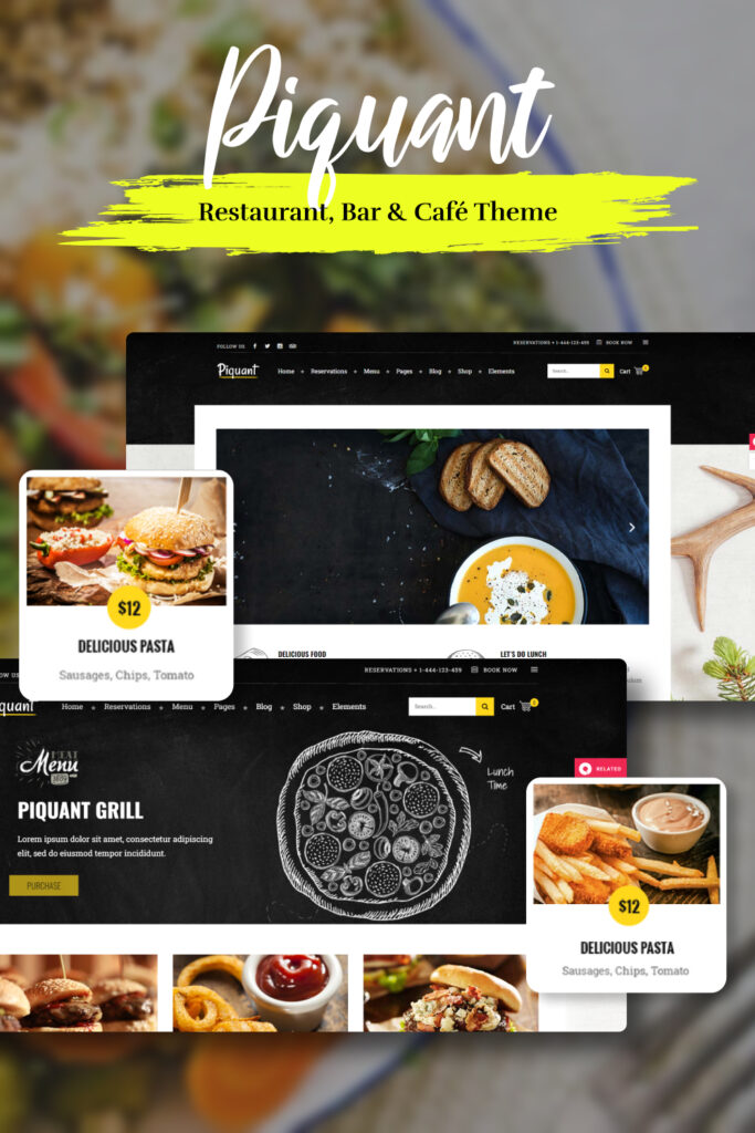Piquant - Restaurant, Bar & Café Theme – MasterBundles