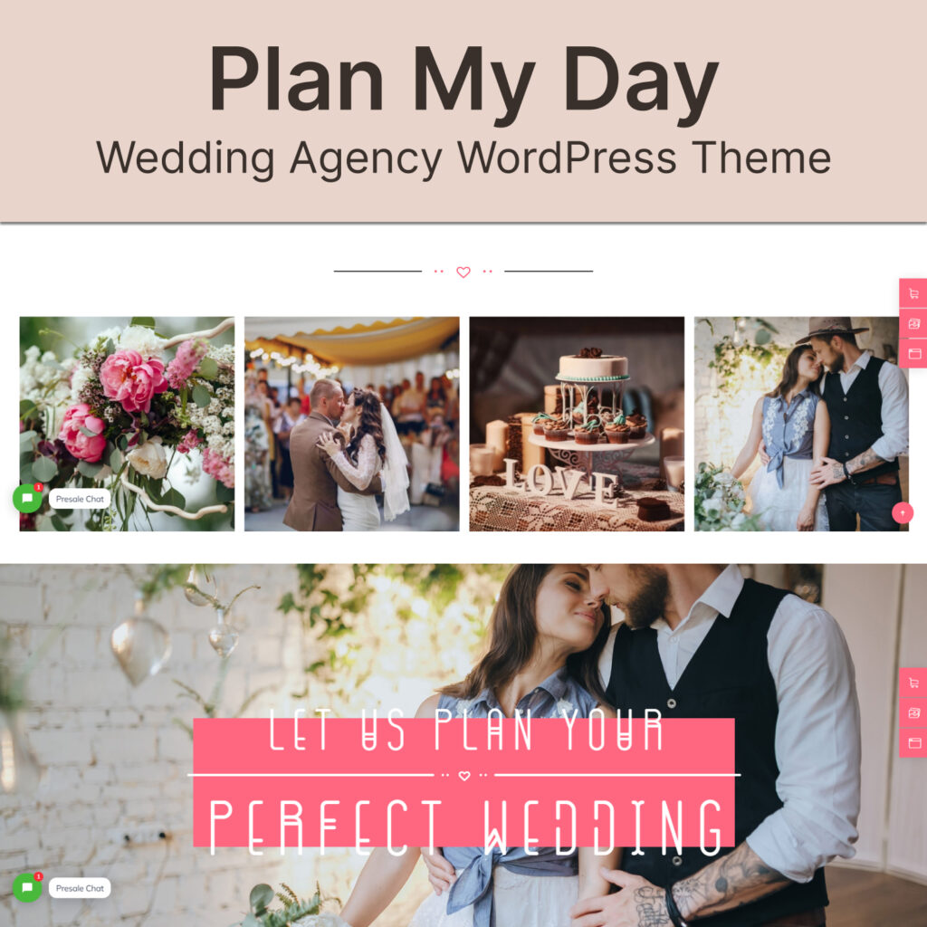 Plan My Day | Wedding / Event Planning Agency WordPress Theme ...