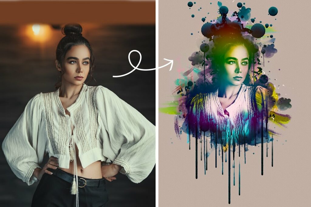 Professional Portrait Paint Effect – MasterBundles