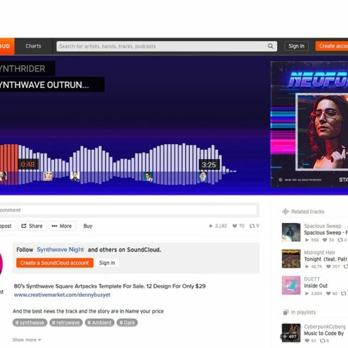 80's Synthwave Square Artpack – MasterBundles