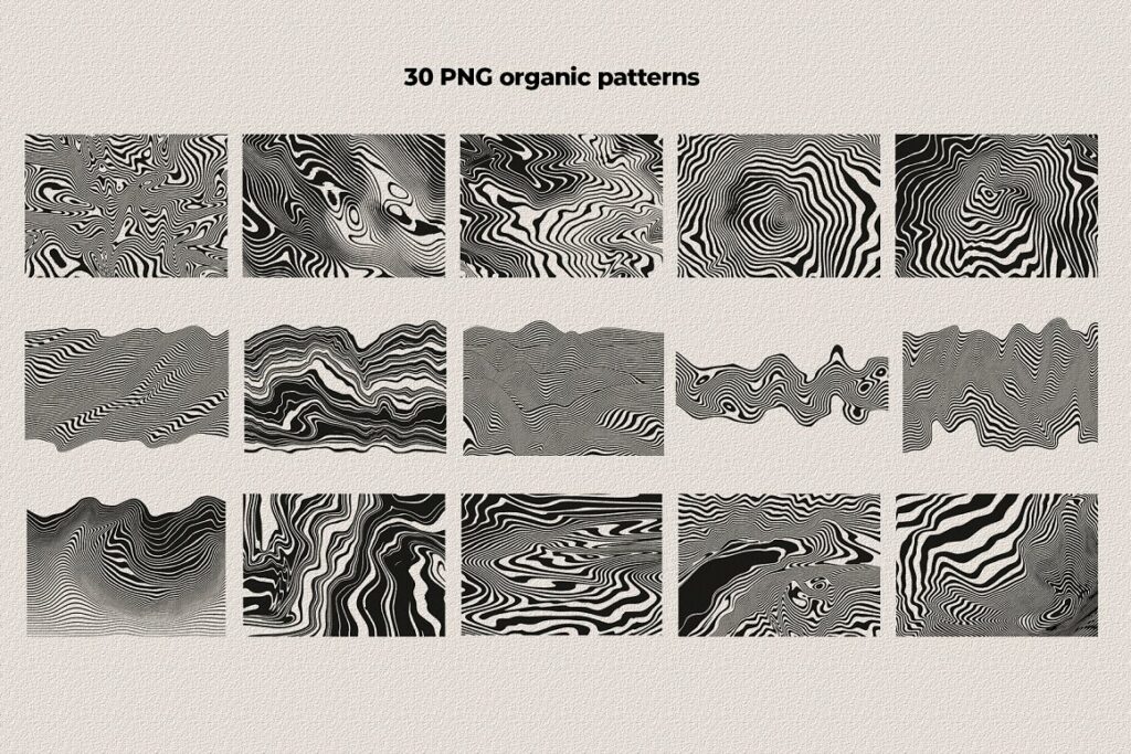 Trippy Waves Patterns – MasterBundles