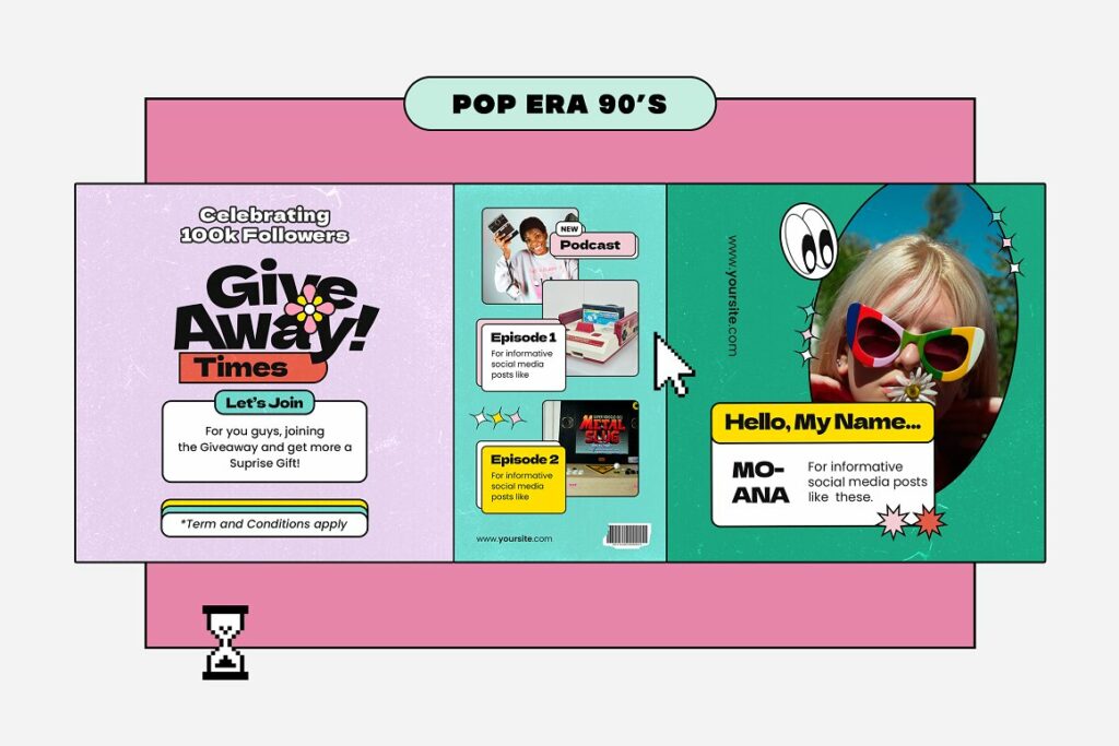 Pop Era 90s Vol.2 - Instagram Retro – MasterBundles