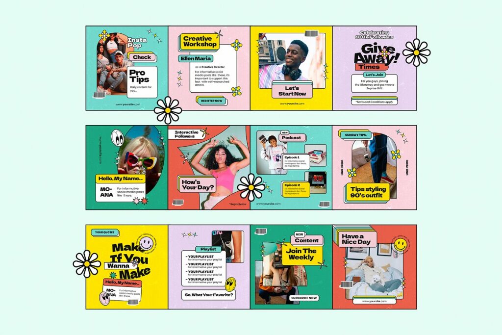 Pop Era 90s Vol.2 - Instagram Retro – MasterBundles
