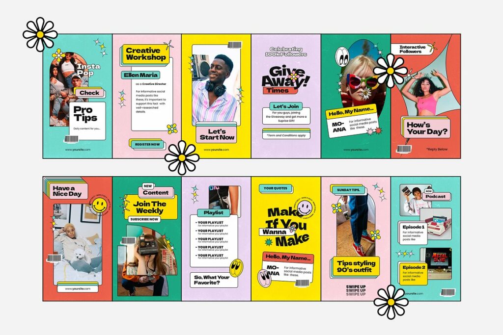 Pop Era 90s Vol.2 - Instagram Retro – MasterBundles