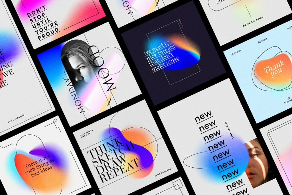 Chroma Grainy Instagram Template – MasterBundles