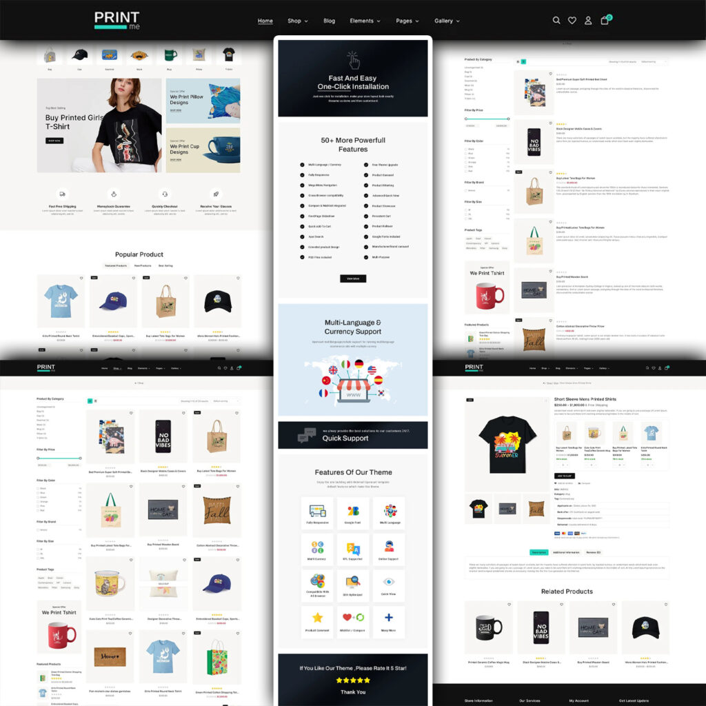 Printme - Printing Services Multipurpose Responsive WooCommerce Elementor Theme – MasterBundles