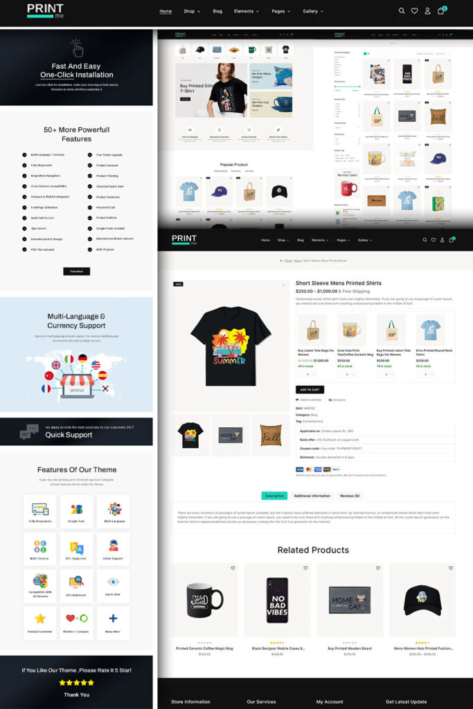 Printme - Printing Services Multipurpose Responsive WooCommerce Elementor Theme – MasterBundles