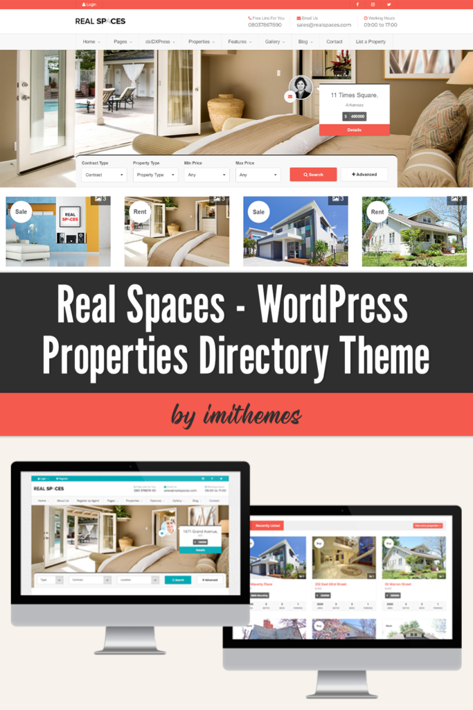 Real Spaces - WordPress Properties Directory Theme – MasterBundles
