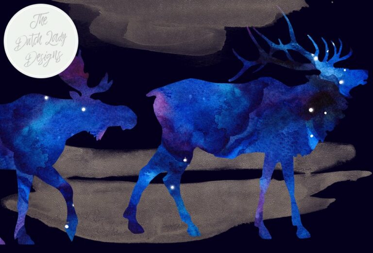 Deer, Reindeer & Moose Clipart Set – MasterBundles