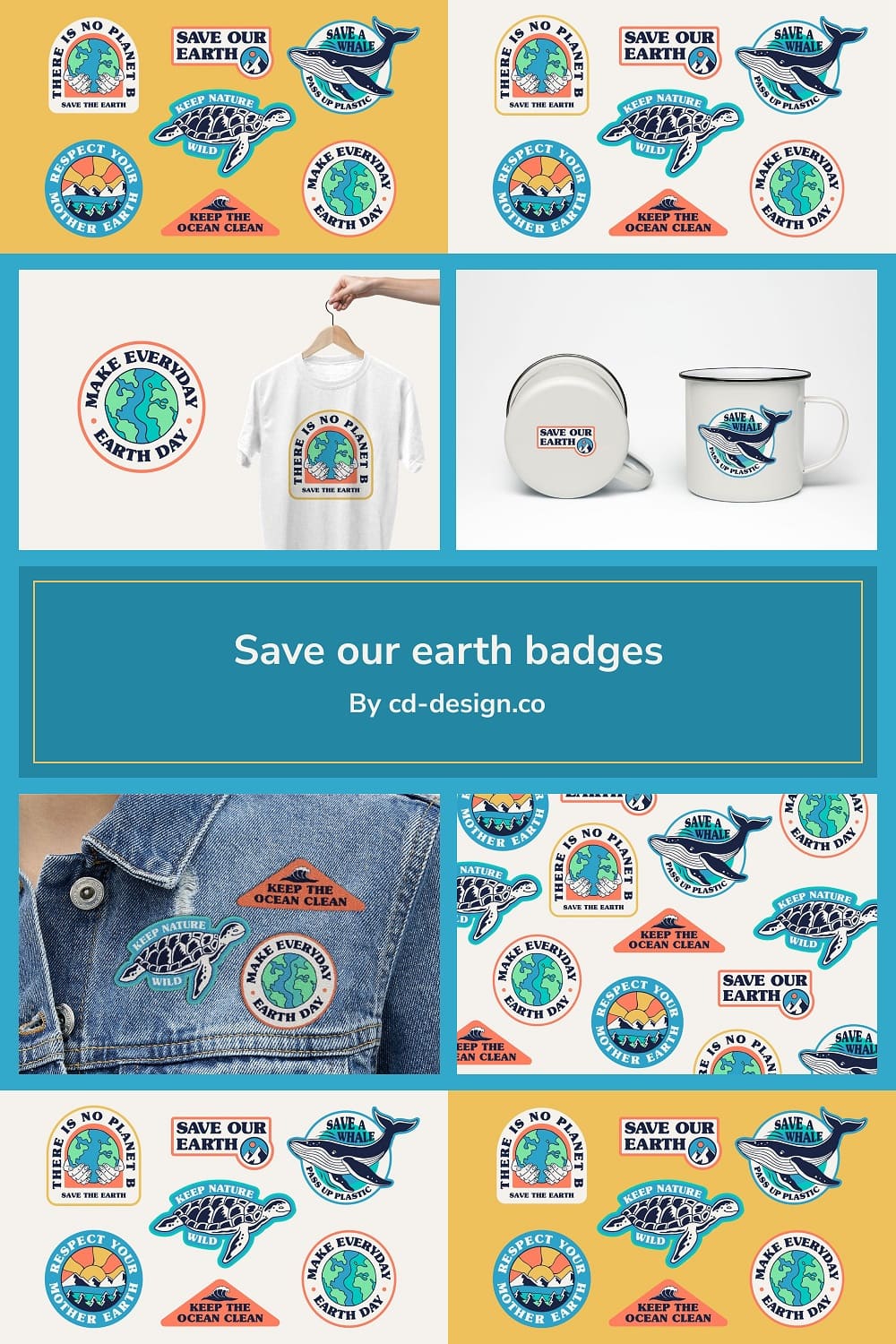 Save Our Earth Badges – MasterBundles