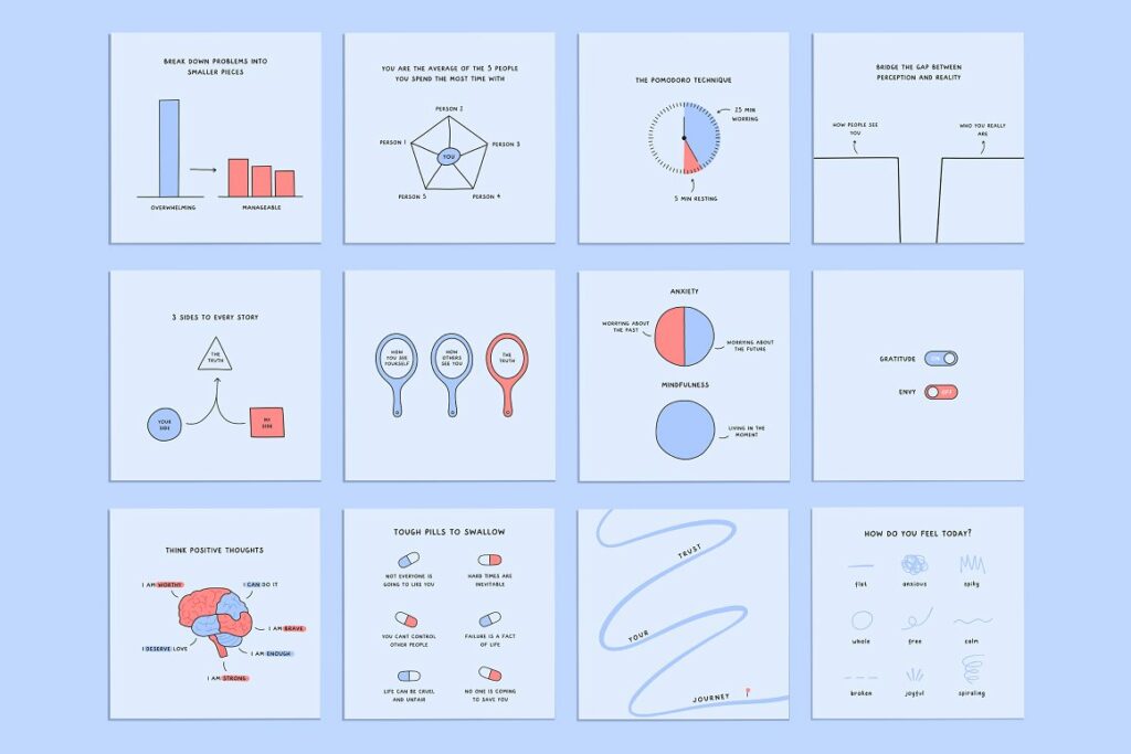 Self Help Infographics – MasterBundles