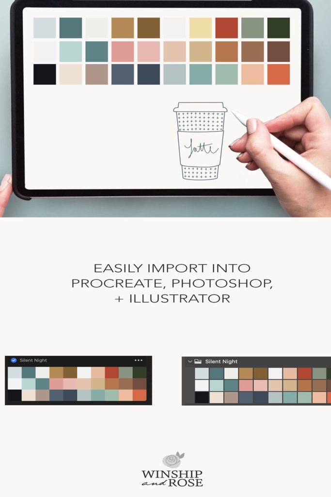 Silent Night Christmas Color Palette – MasterBundles