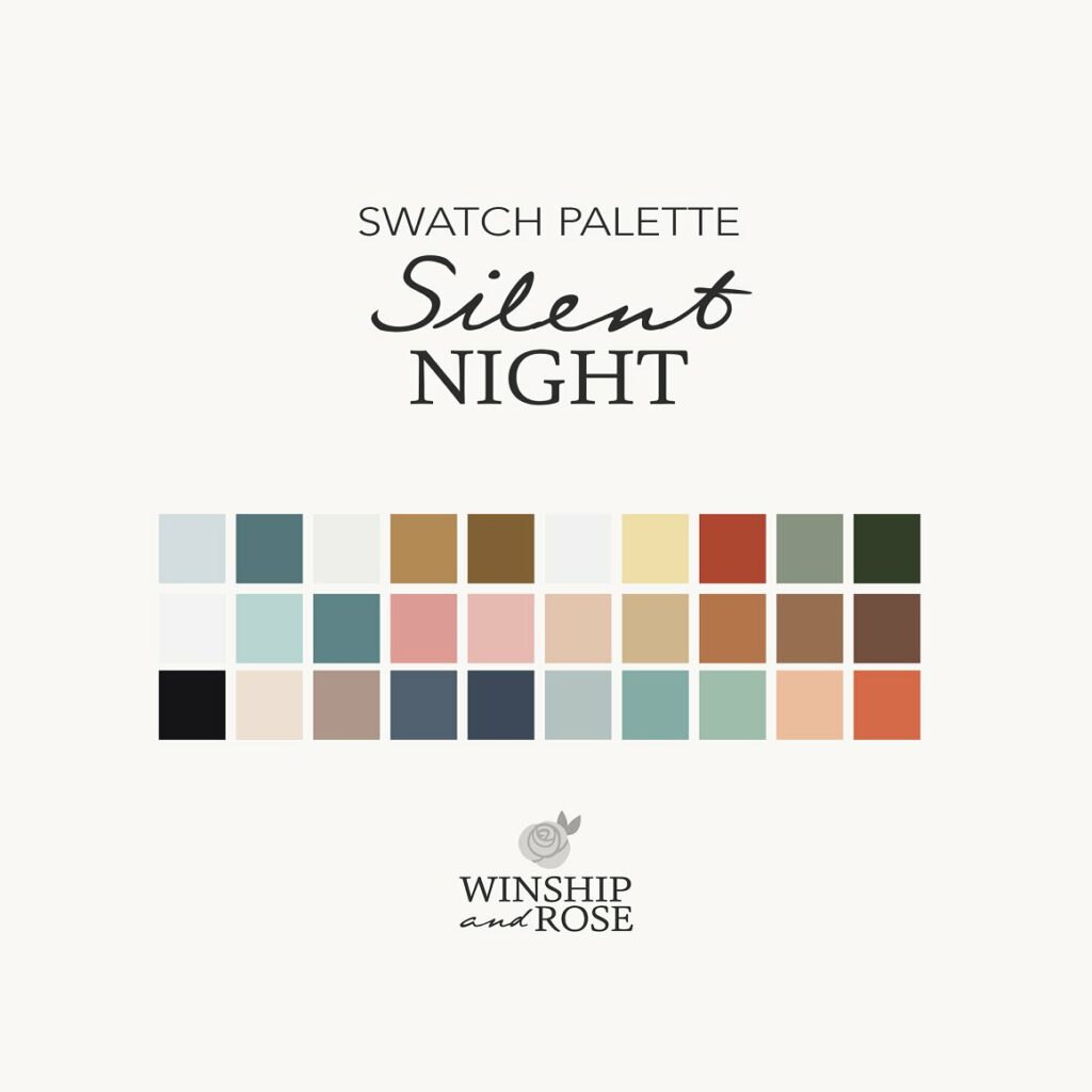 Silent Night Christmas Color Palette – MasterBundles