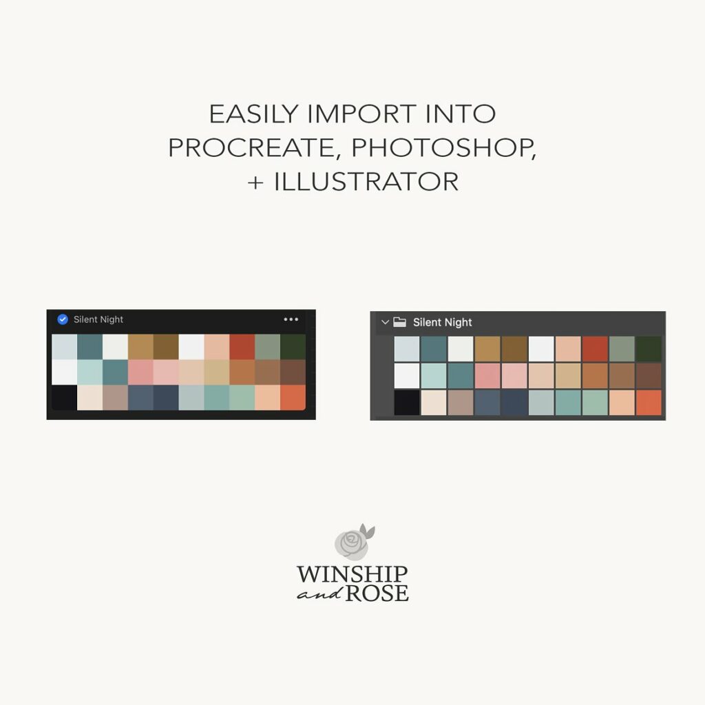 Silent Night Christmas Color Palette – MasterBundles