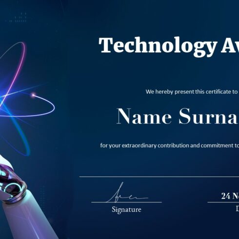 Award Certificate Template Powerpoint – MasterBundles