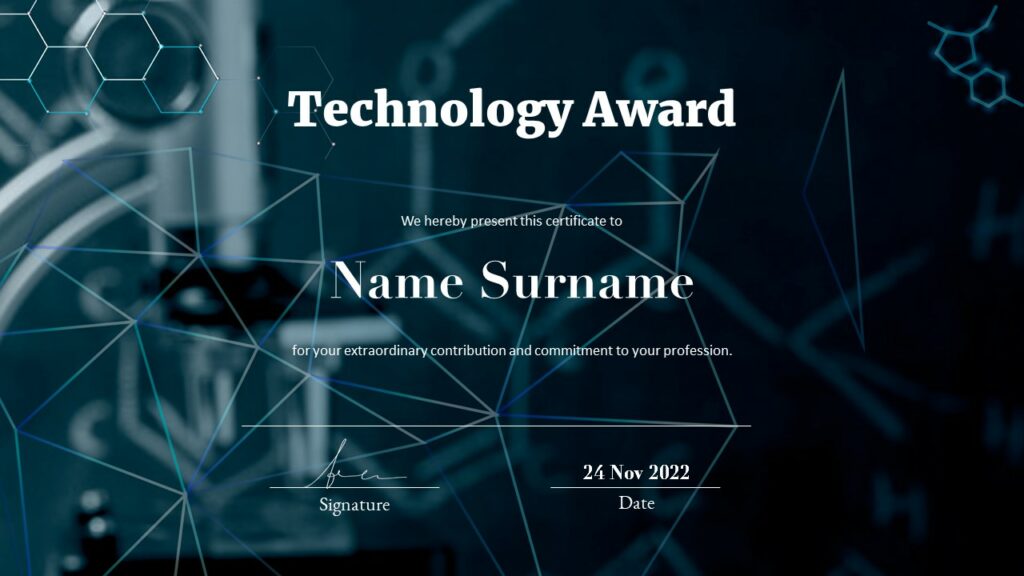 Award Certificate Template Powerpoint – MasterBundles