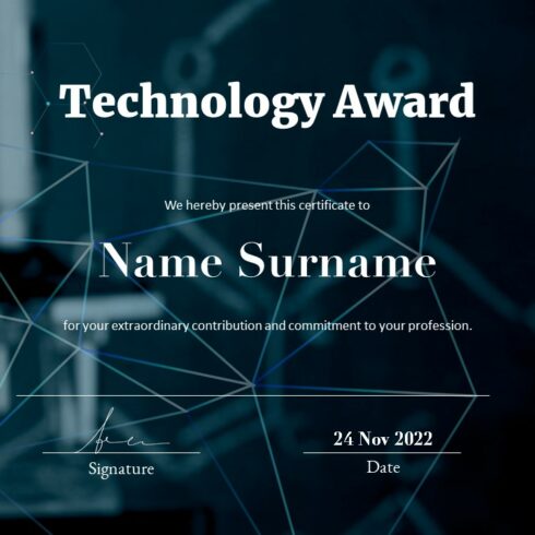 Award Certificate Template Powerpoint – MasterBundles