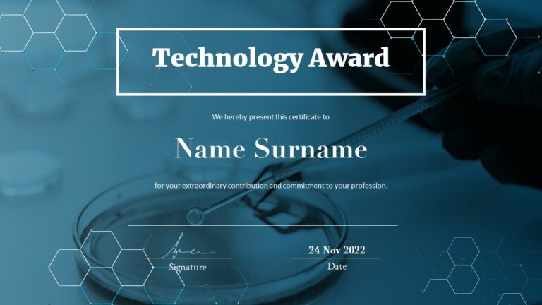 Award Certificate Template Powerpoint – MasterBundles