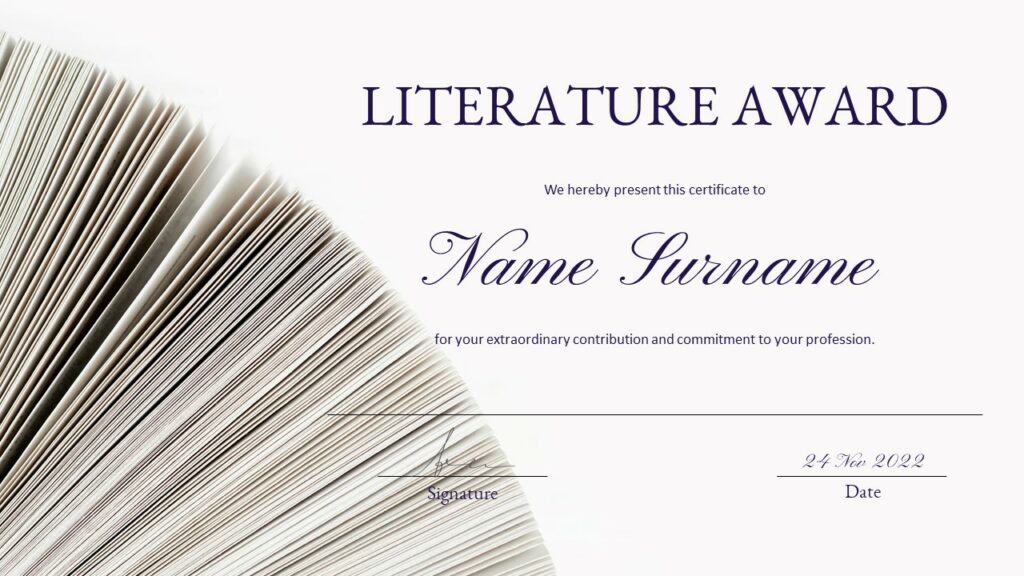 Award Certificate Template Powerpoint – MasterBundles