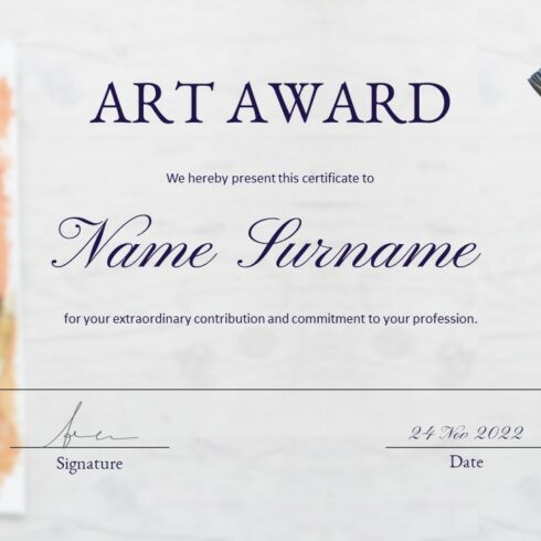 Award Certificate Template Powerpoint – MasterBundles