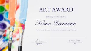 Award Certificate Template Powerpoint – MasterBundles