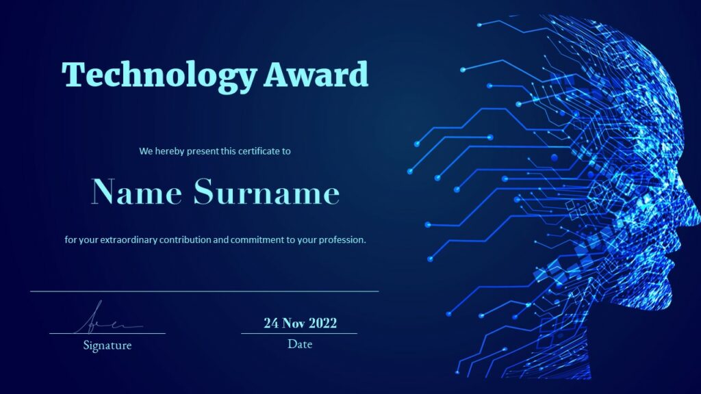 Award Certificate Template Powerpoint – MasterBundles