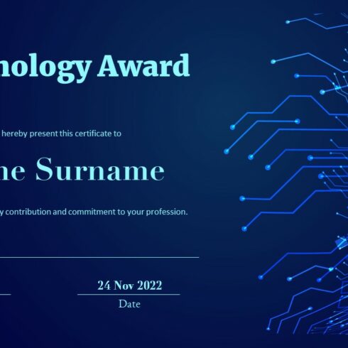 Award Certificate Template Powerpoint – MasterBundles