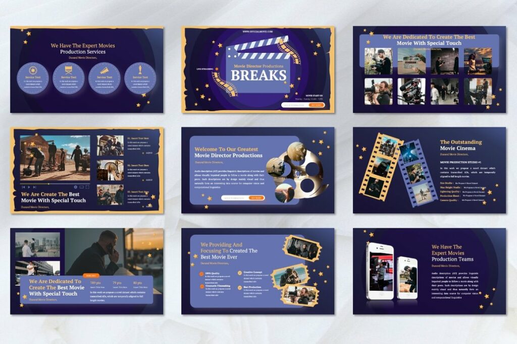 Durand - Movie Studio Powerpoint – MasterBundles