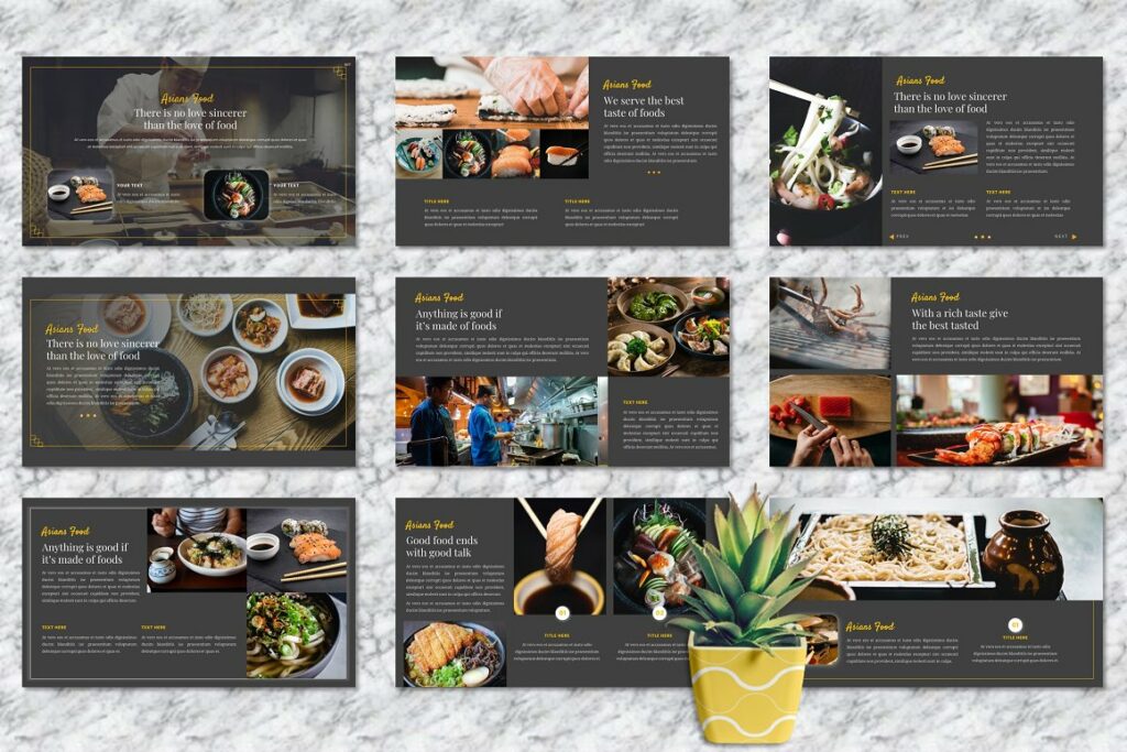 Asians Food - Food Beverage Keynote – MasterBundles