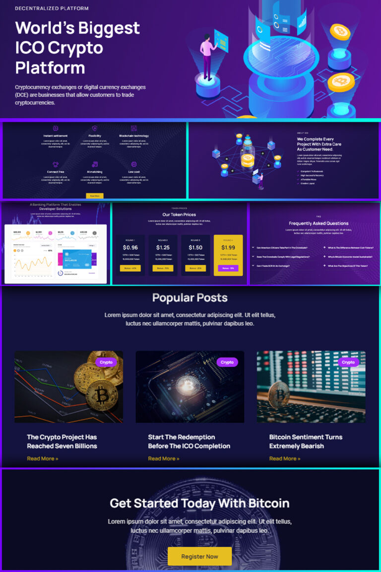 Smart ICO - Crypto Currency Elementor Pro Full Site Kit – MasterBundles