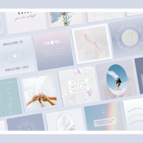 Instagram Post Templates Spiritual | MasterBundles