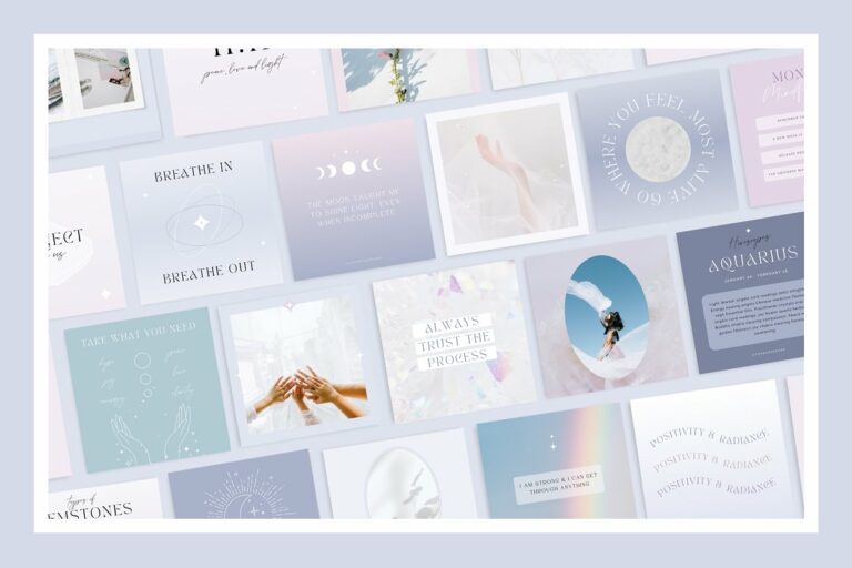 Instagram Post Templates Spiritual – MasterBundles