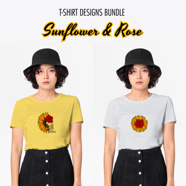 Sunflower SVG T Shirt Designs Bundle - MasterBundles