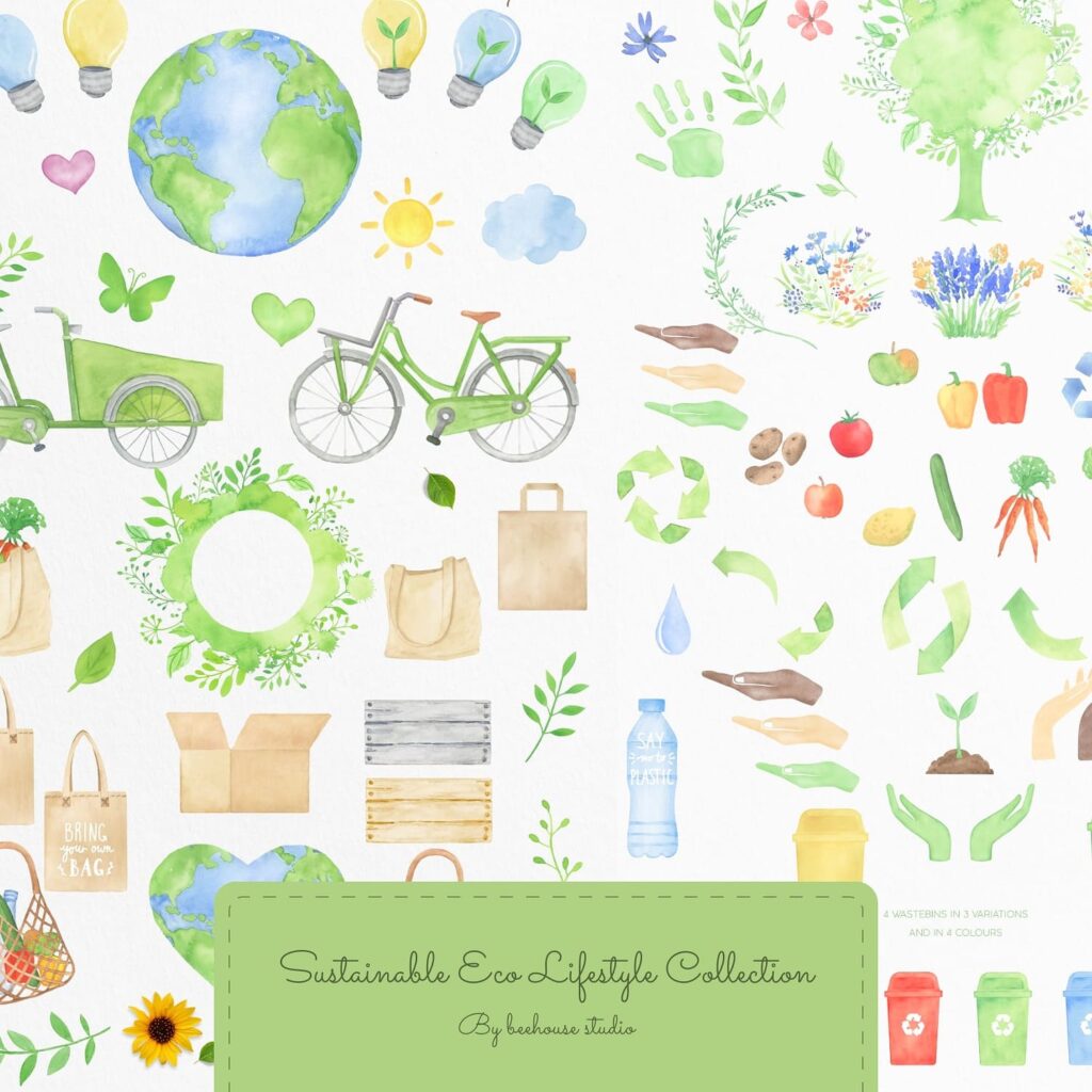 Sustainable Eco Lifestyle Collection – MasterBundles