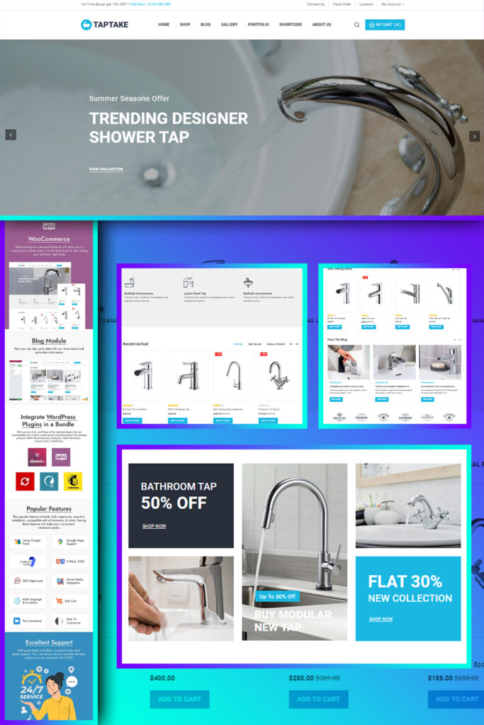 TapTake - Bathroom and Sanitary Store WooCommerce Theme – MasterBundles